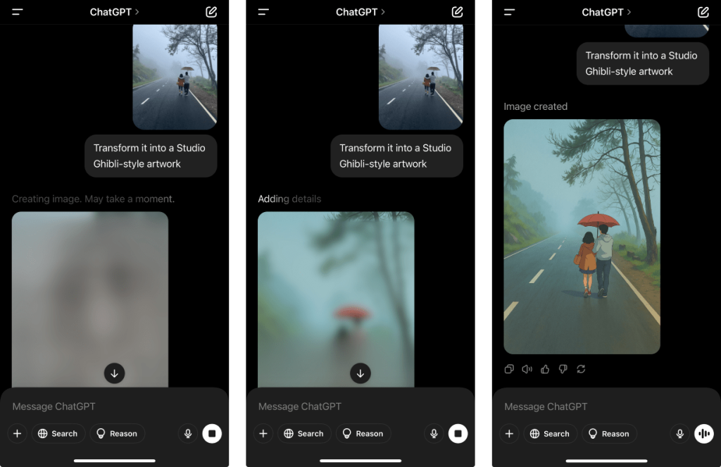 قم بإنشاء صور Ghibli-Style مع ChatGpt مجانًا