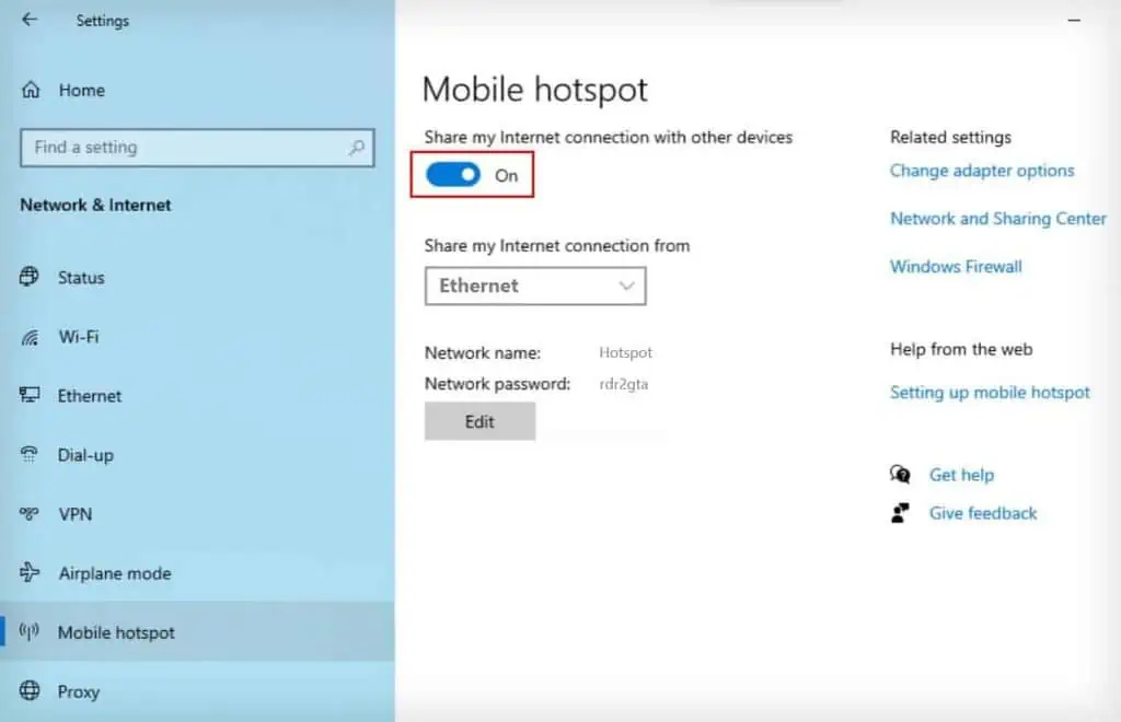 كيفية استخدام نقطة الاتصال على الكمبيوتر المحمول