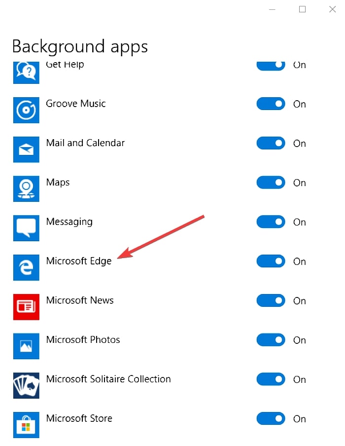 كيفية منع Microsoft Edge من التشغيل في الخلفية