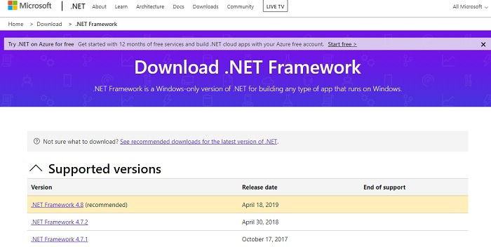 كيفية تثبيت .NET Framework 2.0 3.0 و 3.5 في Windows - Mundo Geek
