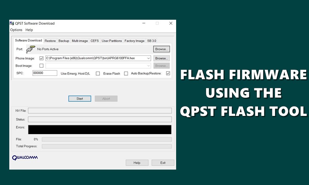 كيفية تفليش البرامج الثابتة باستخدام أداة QPST Flash Tool - Mundo Geek