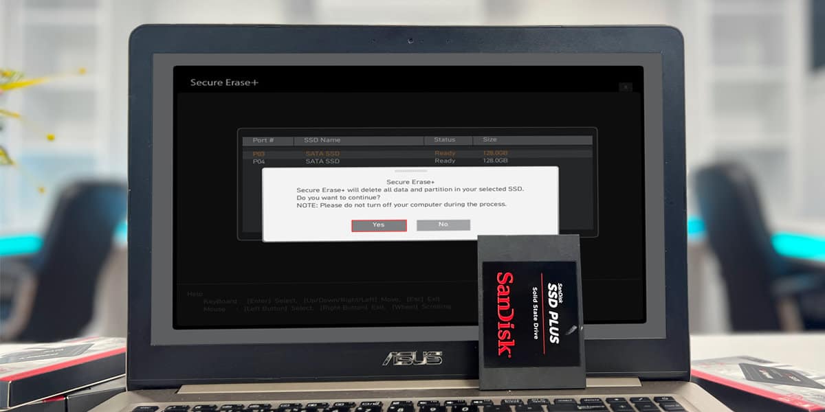 Cómo formatear SSD desde BIOS