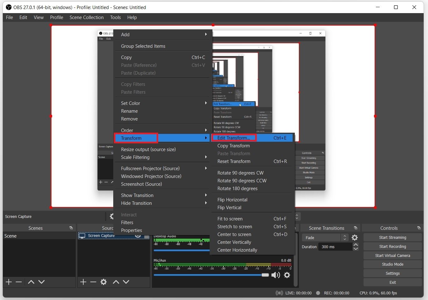OBS Studio – Jak oříznout a změnit velikost záznamu videa - Mundo Geek