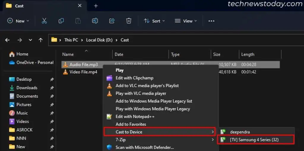 Jak obsadit do televize na Windows 11