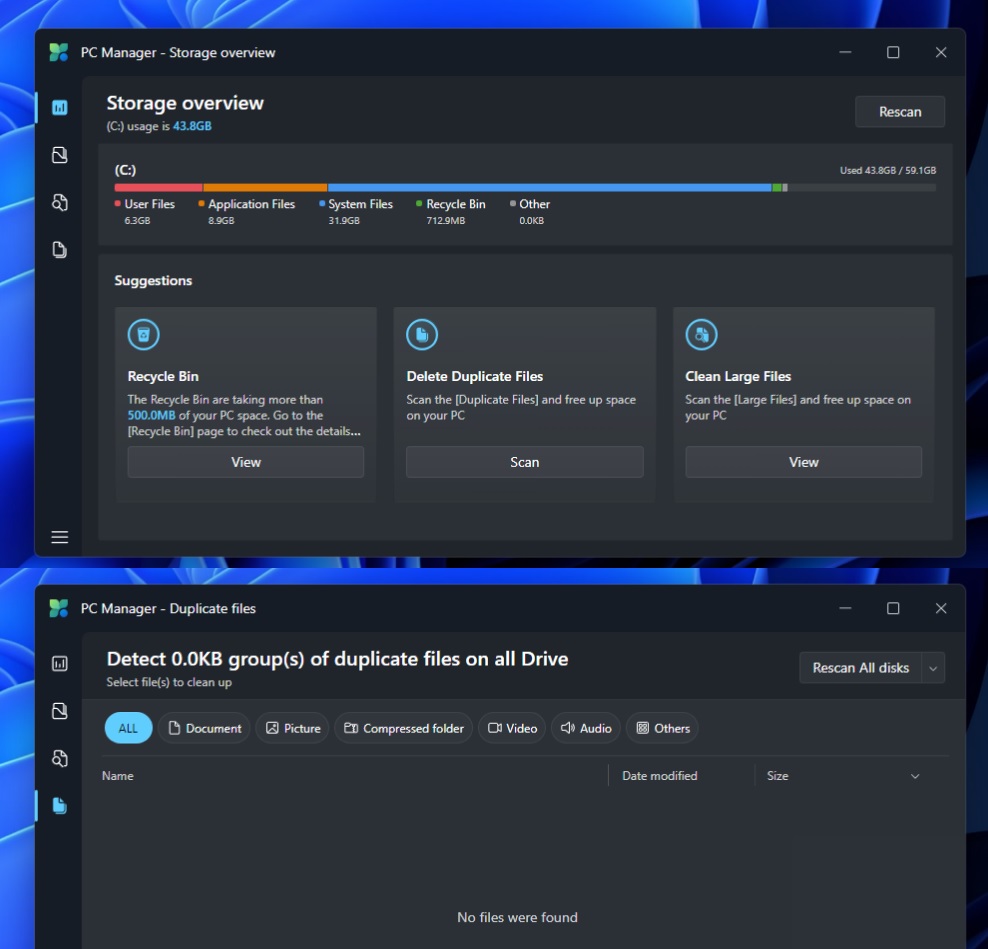 Posilovač výkonu Windows 11 Microsoft PC Manager přidává nové funkce