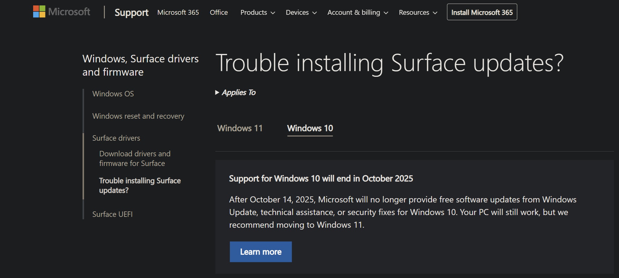 Dokumenty podpory Microsoftu vyzývají uživatele Windows 10, aby si ...