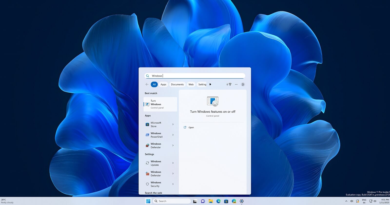 Windows 11 může oddělit vyhledávání do místního a „Webového vyhledávání z Microsoft Bing“