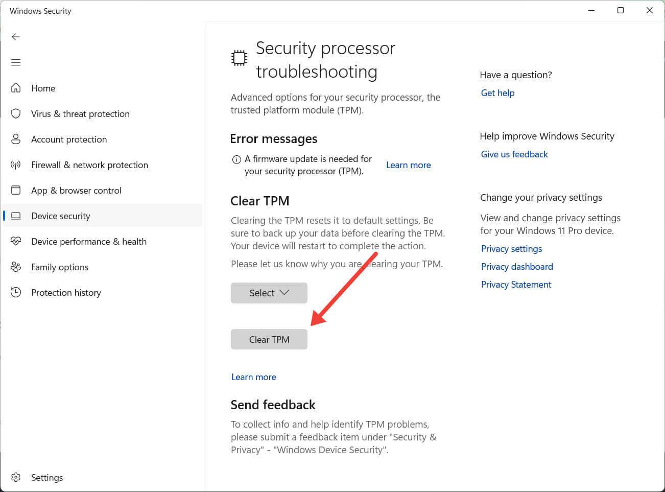 Jak opravit „TPM Device Not Detected“ v systému Windows