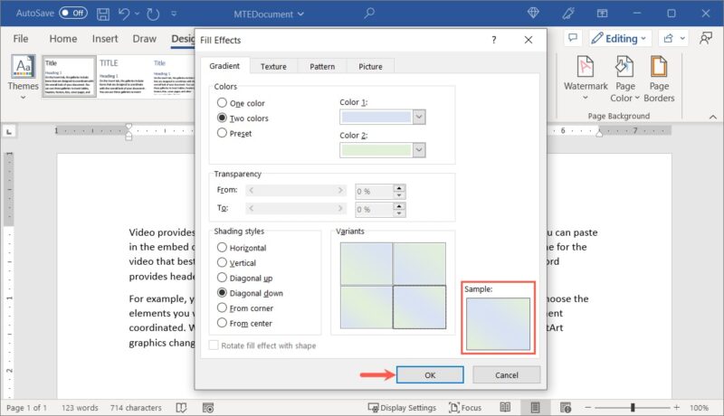 Sådan tilføjes en baggrund i Microsoft Word - Mundo Geek