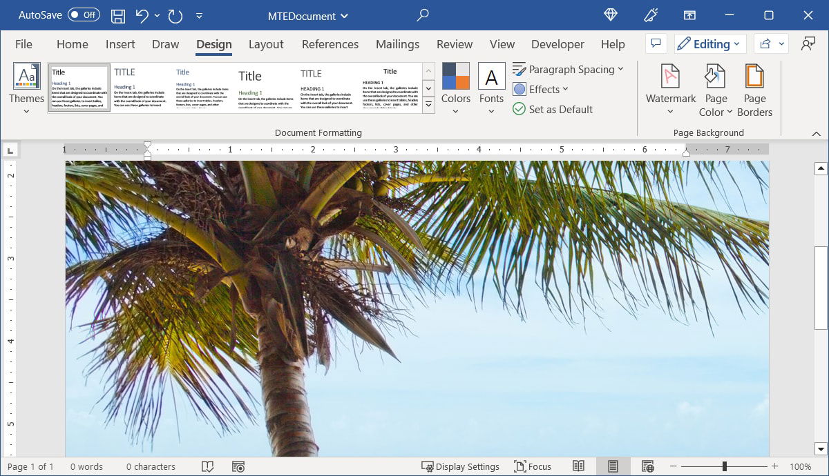 Sådan tilføjes en baggrund i Microsoft Word - Mundo Geek