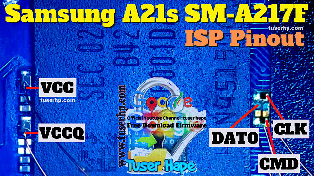 Samsung Galaxy A21S SM-A217F ISP PinOUT | EDL-testpunkt