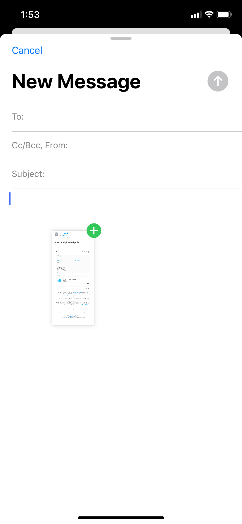 Sådan vedhæfter du en e-mail til en anden e-mail i Mail på iPhone