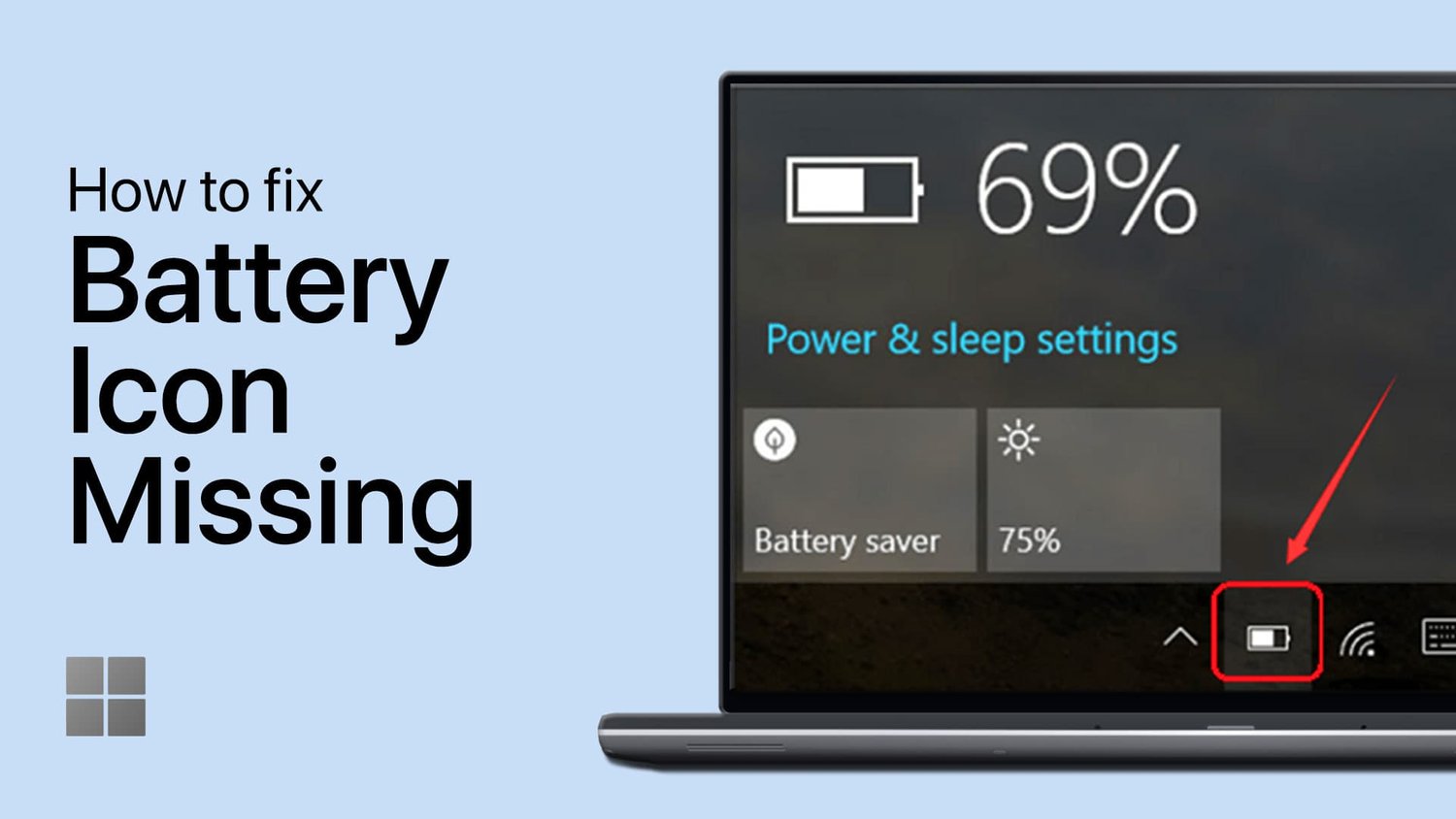 So reparieren Sie das Batterie -Symbol in der Taskleiste - Windows 11 - Mundo Geek