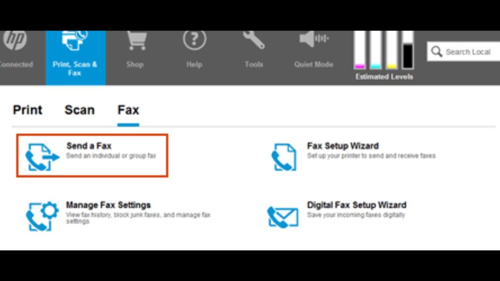 Wie richte ich Fax auf einem HP-Drucker ohne Telefonleitung ein ...