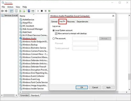 So beheben Sie den Audio -Service, der nicht ausgeführt wird - Mundo Geek
