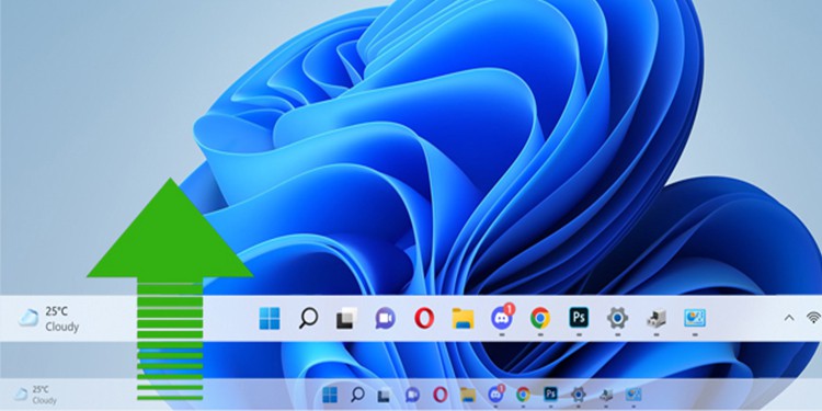 So ändern Sie die Taskleistengröße in Windows 11 - Mundo Geek