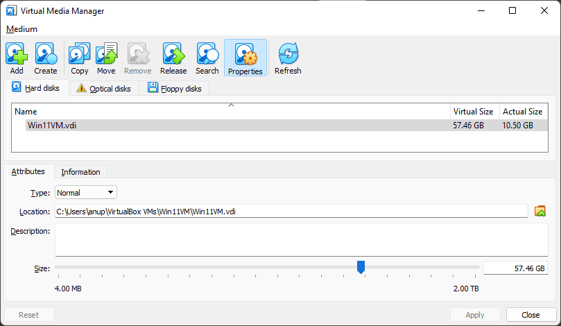So erhöhen Sie die Festplattengröße von VirtualBox