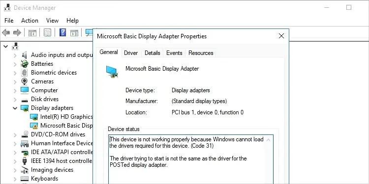 So ändern Sie den Microsoft Basic-Anzeigeadapter in den aktuellen ...
