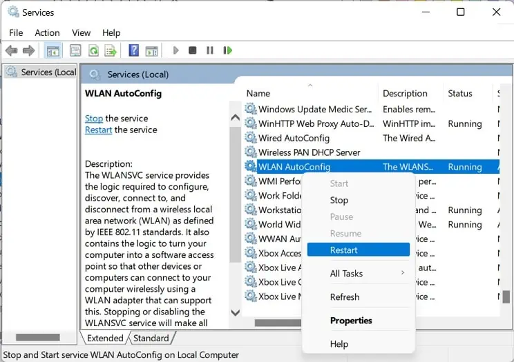 Behoben: Windows konnte den WLAN-Autokonfigurationsdienst auf dem ...