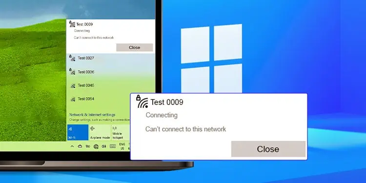 So beheben Sie den Fehler „Verbindung zu diesem Netzwerk nicht möglich ...
