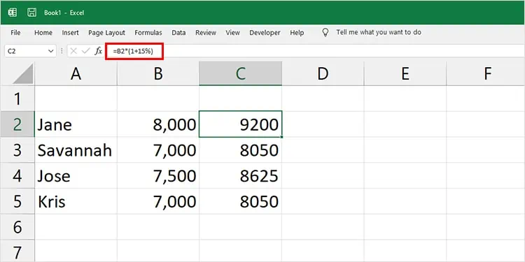 So erstellen Sie eine Prozentformel in Excel