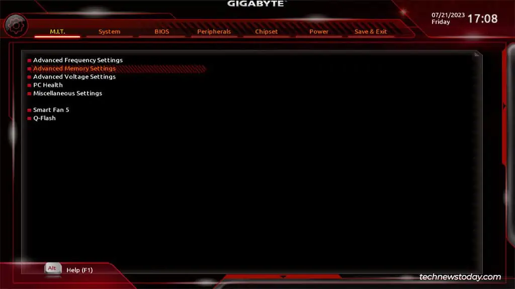 So aktivieren Sie XMP im Gigabyte-BIOS - Mundo Geek