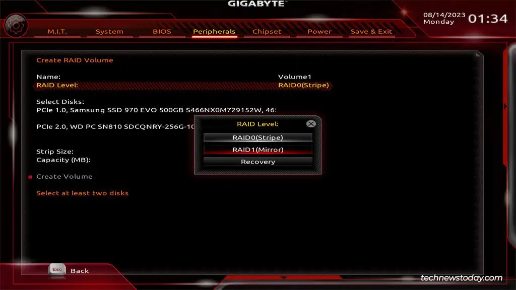 So konfigurieren Sie RAID auf einem Gigabyte-Motherboard - Mundo Geek