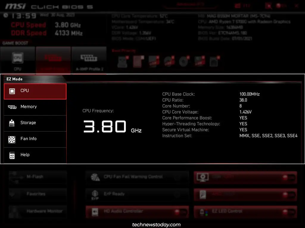 Beste BIOS-Einstellungen für MSI-Motherboard - Mundo Geek