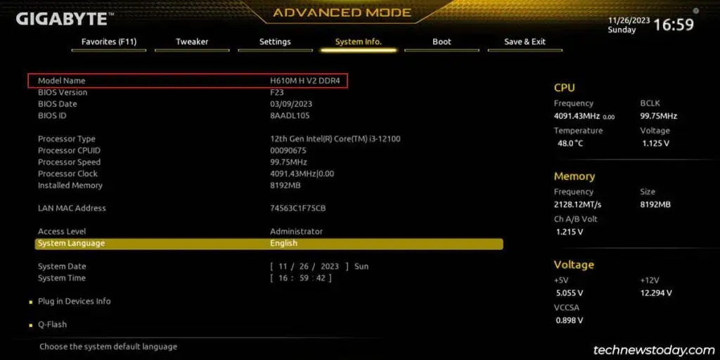 Wie überprüfe ich, welches Motherboard ich habe?