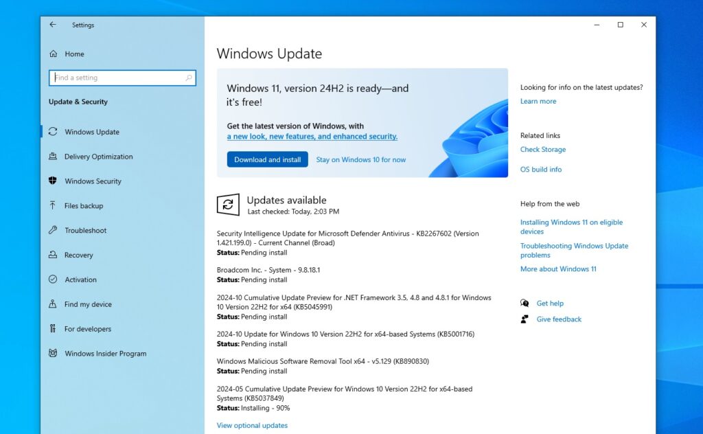 Microsoft beginnt mit der Förderung von Windows 11 24H2 auf Windows 10 ... Microsoft beginnt mit der Förderung von Windows 11 24H2 auf Windows 10 ...