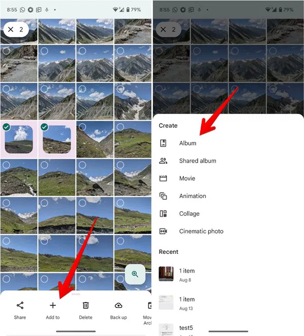 So erstellen Sie ein Album in Google Fotos und fügen Bilder hinzu ...
