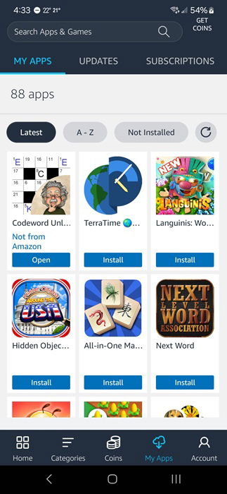 Android -Benutzer verlieren Amazon AppStore