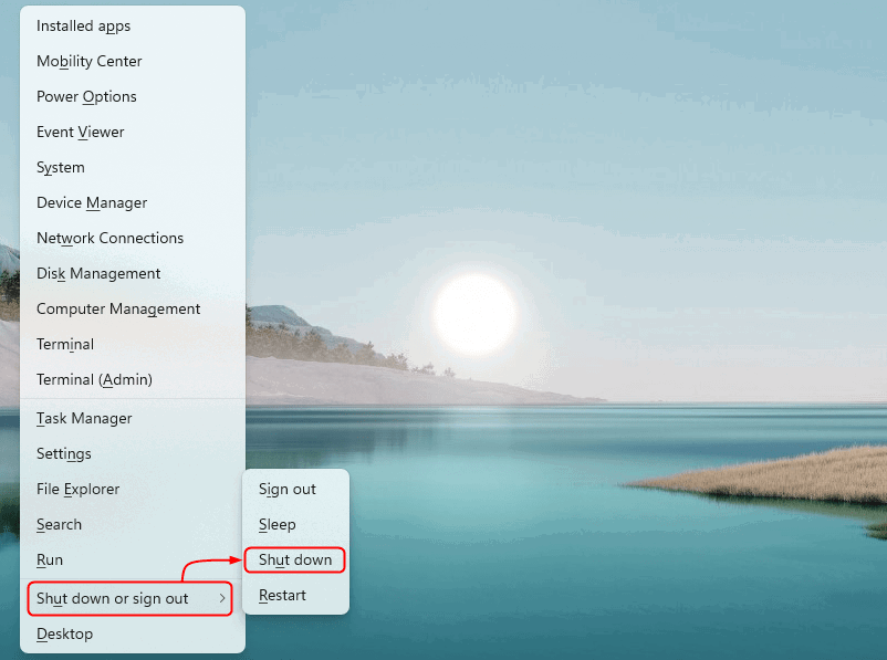 Die verschiedenen Möglichkeiten, um Ihren Windows -PC herunterzufahren