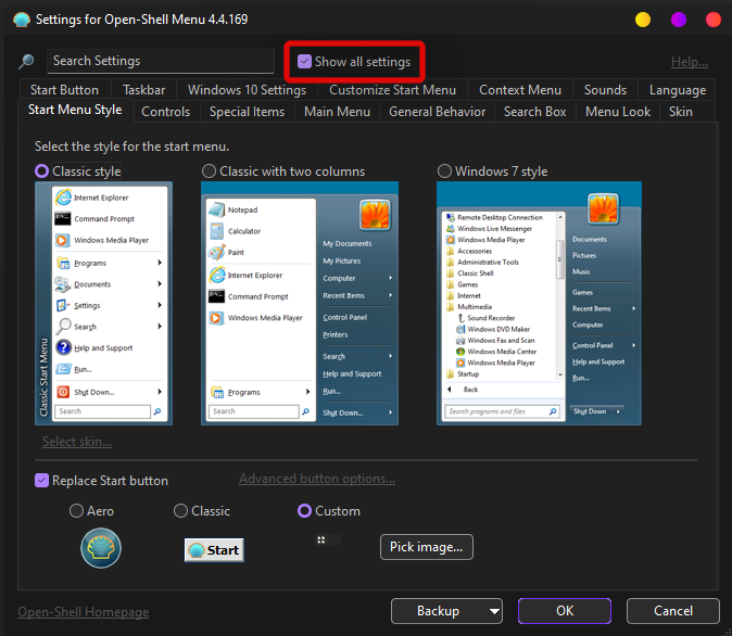 So erhalten Sie Classic Shell unter Windows 11 über Open Shell - Mundo Geek