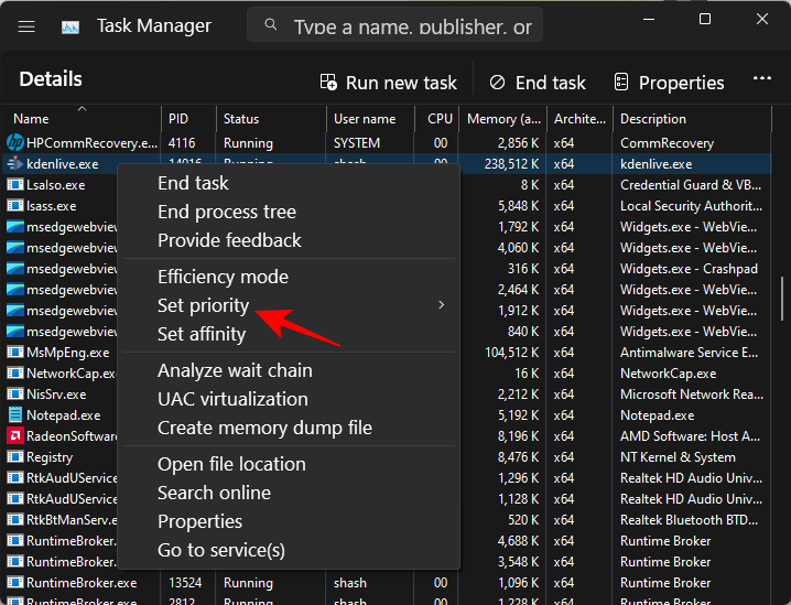 So ändern Sie die Priorität im Task-Manager unter Windows 11 - Mundo Geek