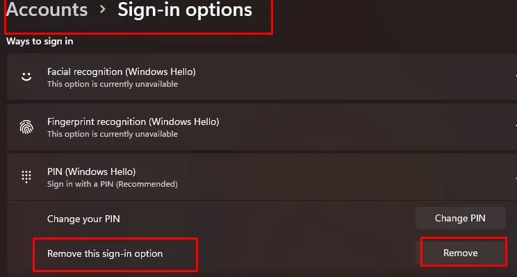 Πώς να αλλάξετε / να αφαιρέσετε το PIN στα Windows 11 - Mundo Geek