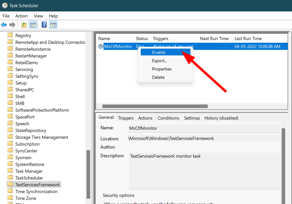 Πώς να ενεργοποιήσετε αυτόματα το Ctfmon.exe στα Windows 11