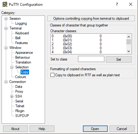 Comment copier et coller dans le terminal PuTTY - Mundo Geek