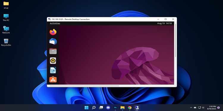 Comment configurer le bureau à distance de Windows vers Linux