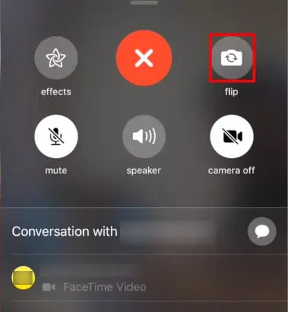 Comment inverser la caméra sur FaceTime