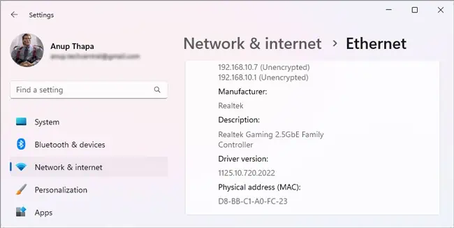Comment trouver l'adresse MAC sur PC