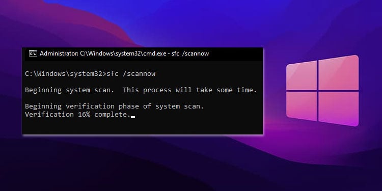 Comment utiliser la commande SFC / Scannow