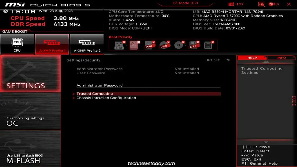 Comment activer le TPM dans le BIOS MSI - Mundo Geek