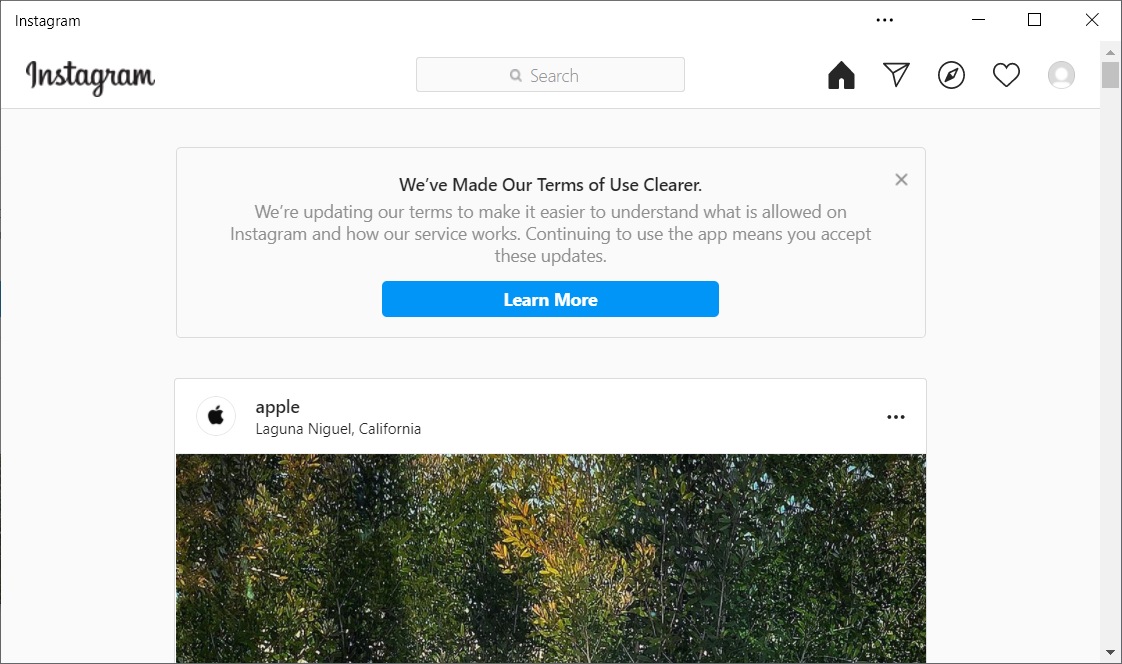 L'application Web Instagram pour Windows 10 est désormais basée sur ...