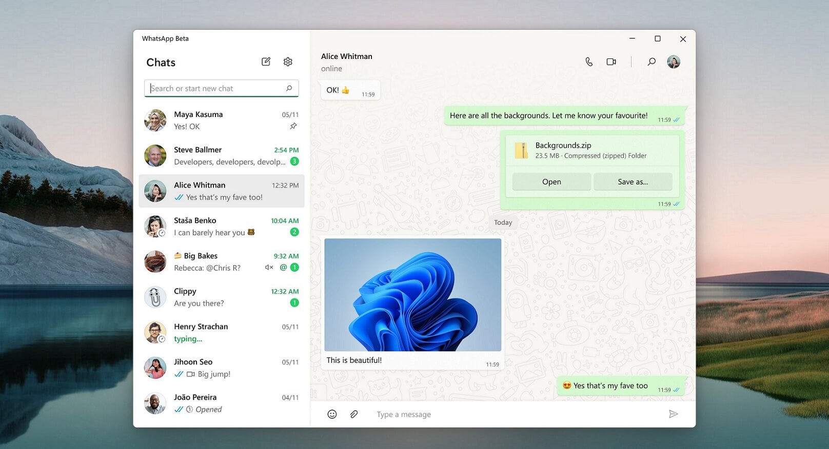WhatsApp sur Windows 11 obtient une nouvelle interface utilisateur ...