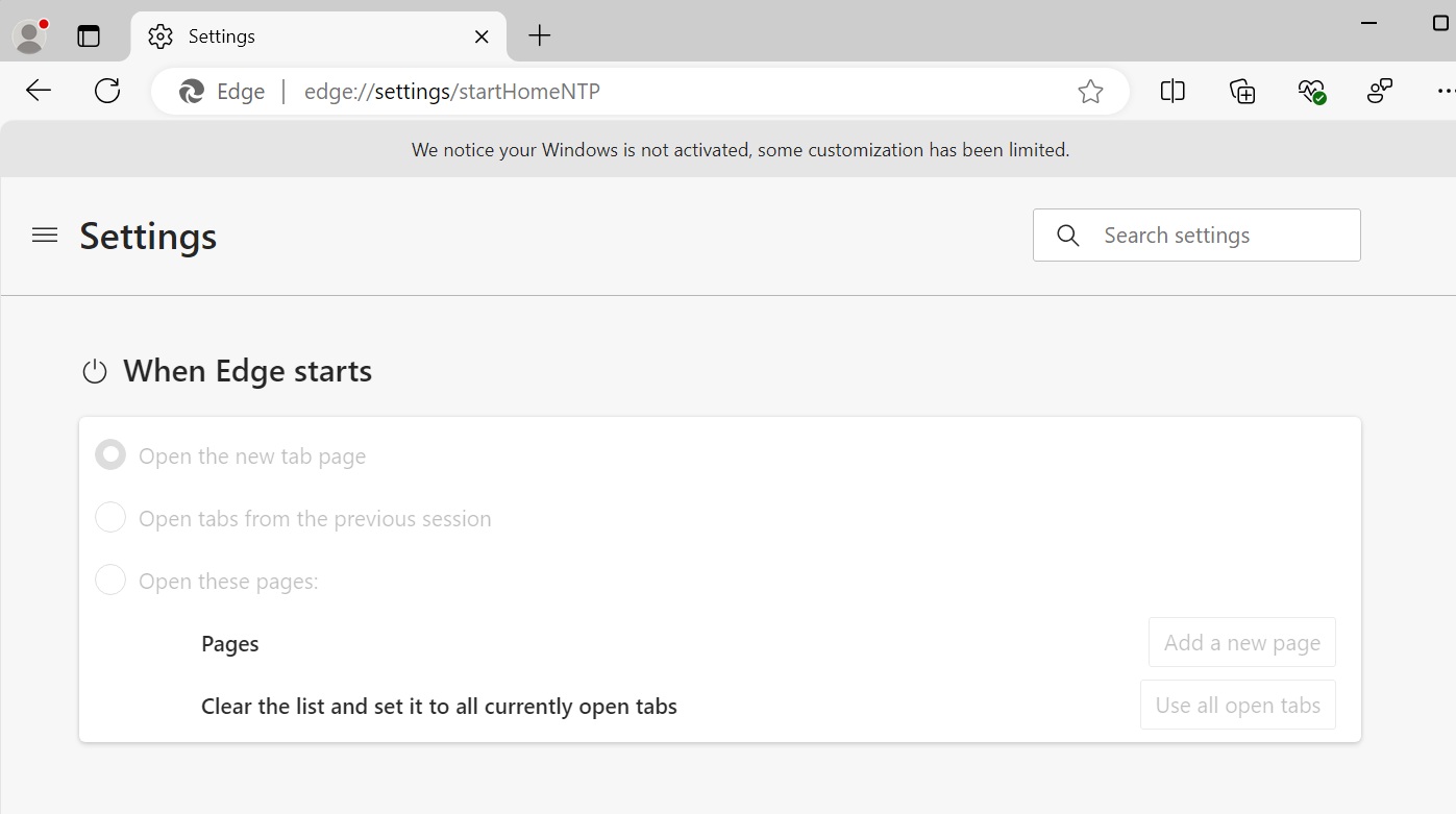 L'expérience Microsoft Edge bloque l'accès aux paramètres si Windows 11 ...