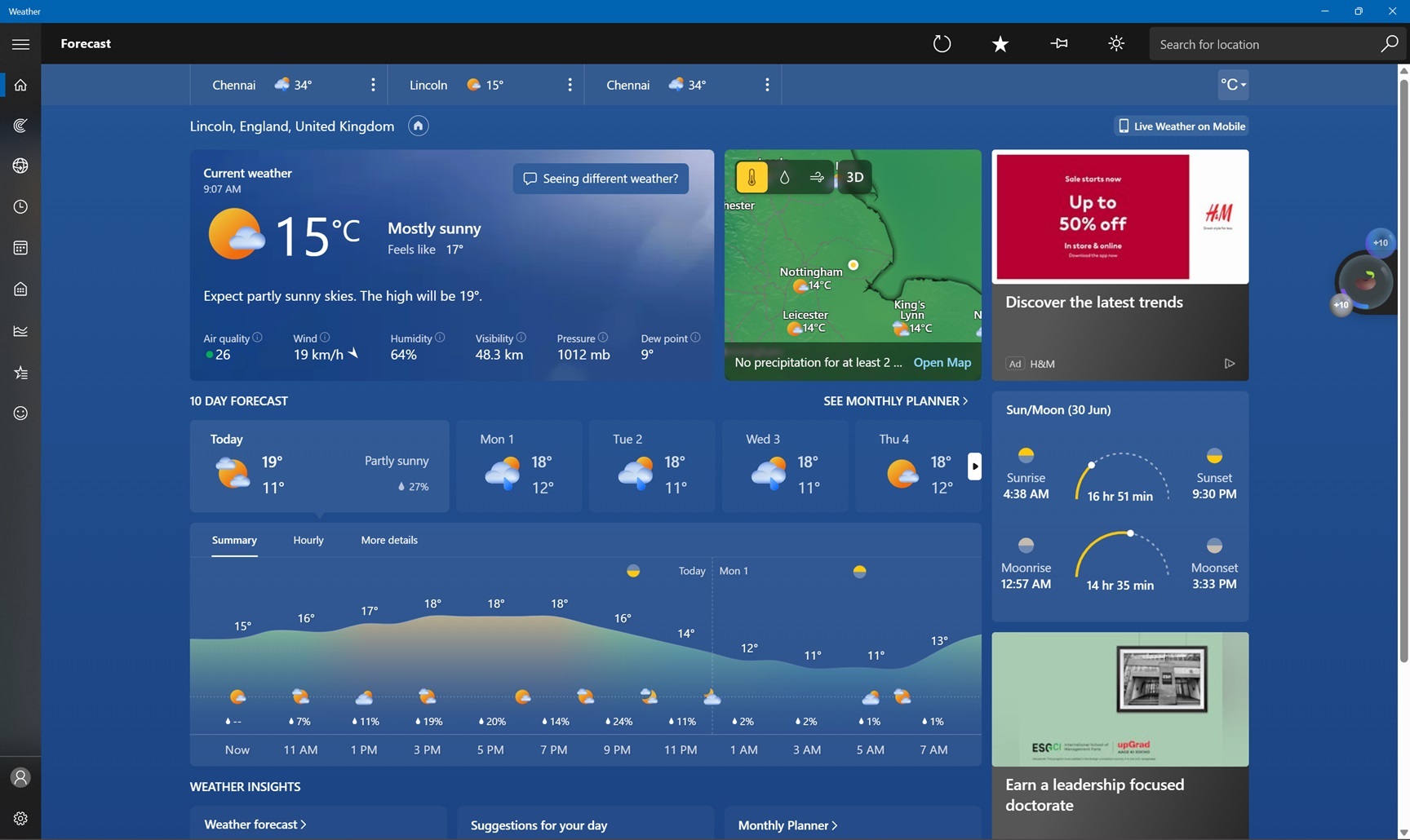 Le temps MSN de Windows 11 a maintenant plus d'annonces et de nouvelles ...