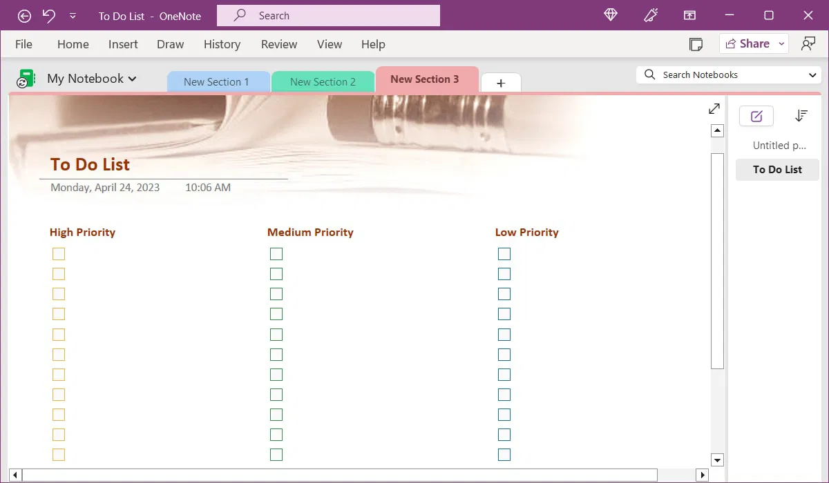 12+ modèles OneNote pour la productivité - Mundo Geek