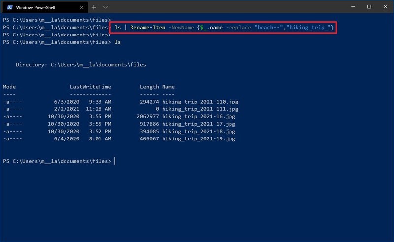 Comment modifier le nom de plusieurs fichiers de lots dans Windows 10