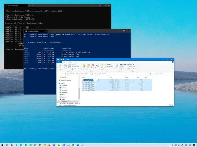 Comment modifier le nom de plusieurs fichiers de lots dans Windows 10